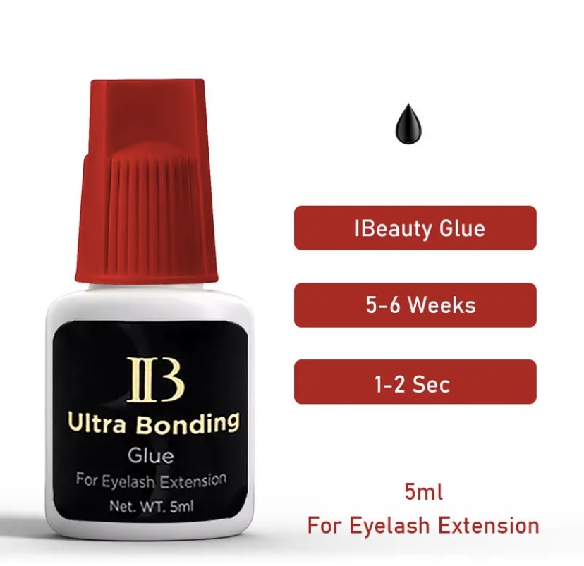 Adeziv iBEAUTY Ultra Bonding capac rosu 1-2sec ;5ml - RiaLashes